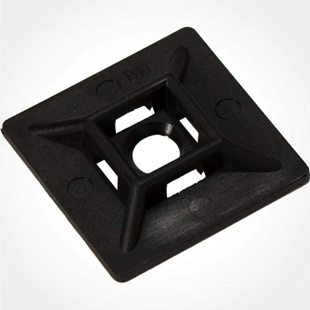 Vertical Cable 1x1 Inch Adhesive Mounting Base for Cable Ties - 100 ...