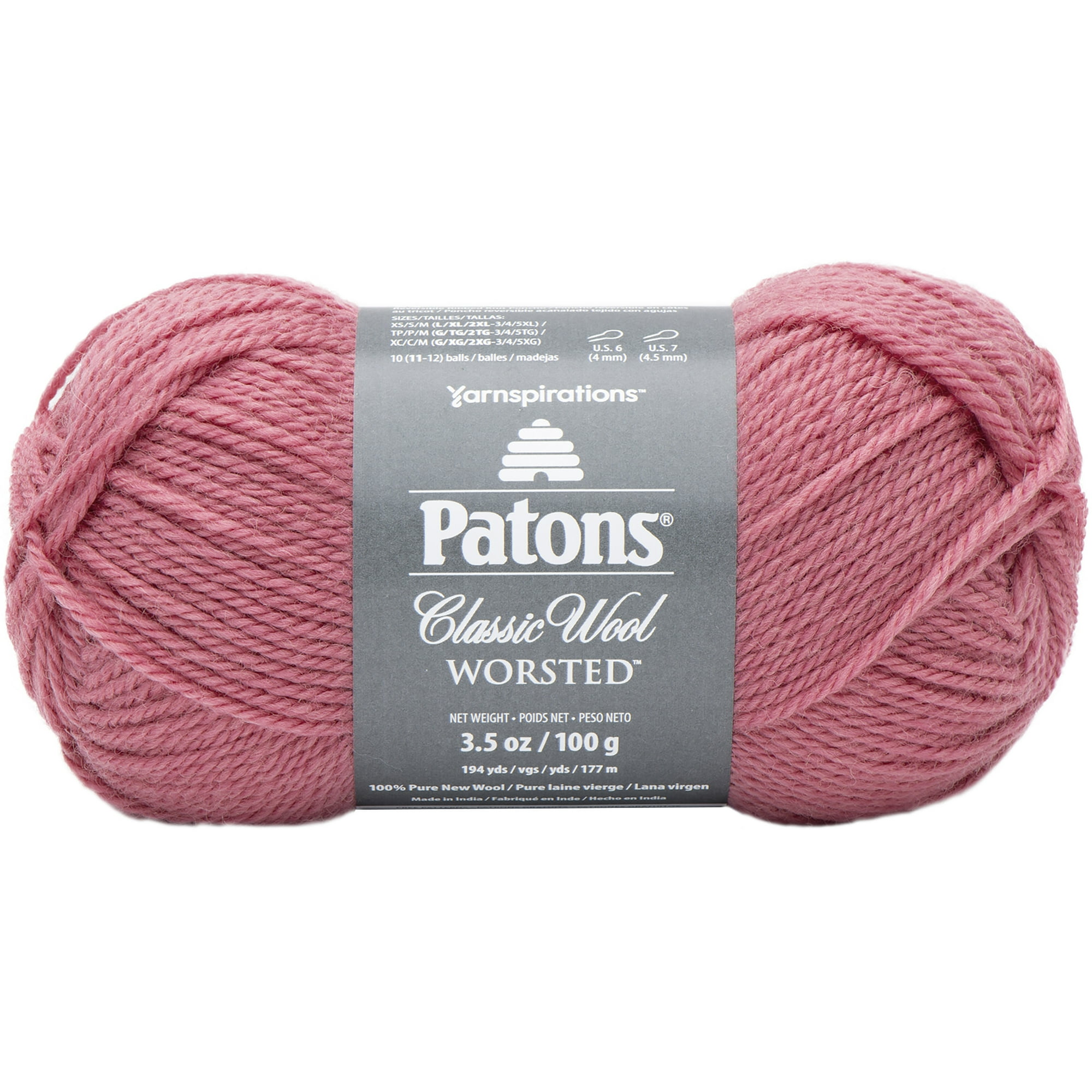 Click here for Spinrite Patons Classic Wool Yarn-Rose prices