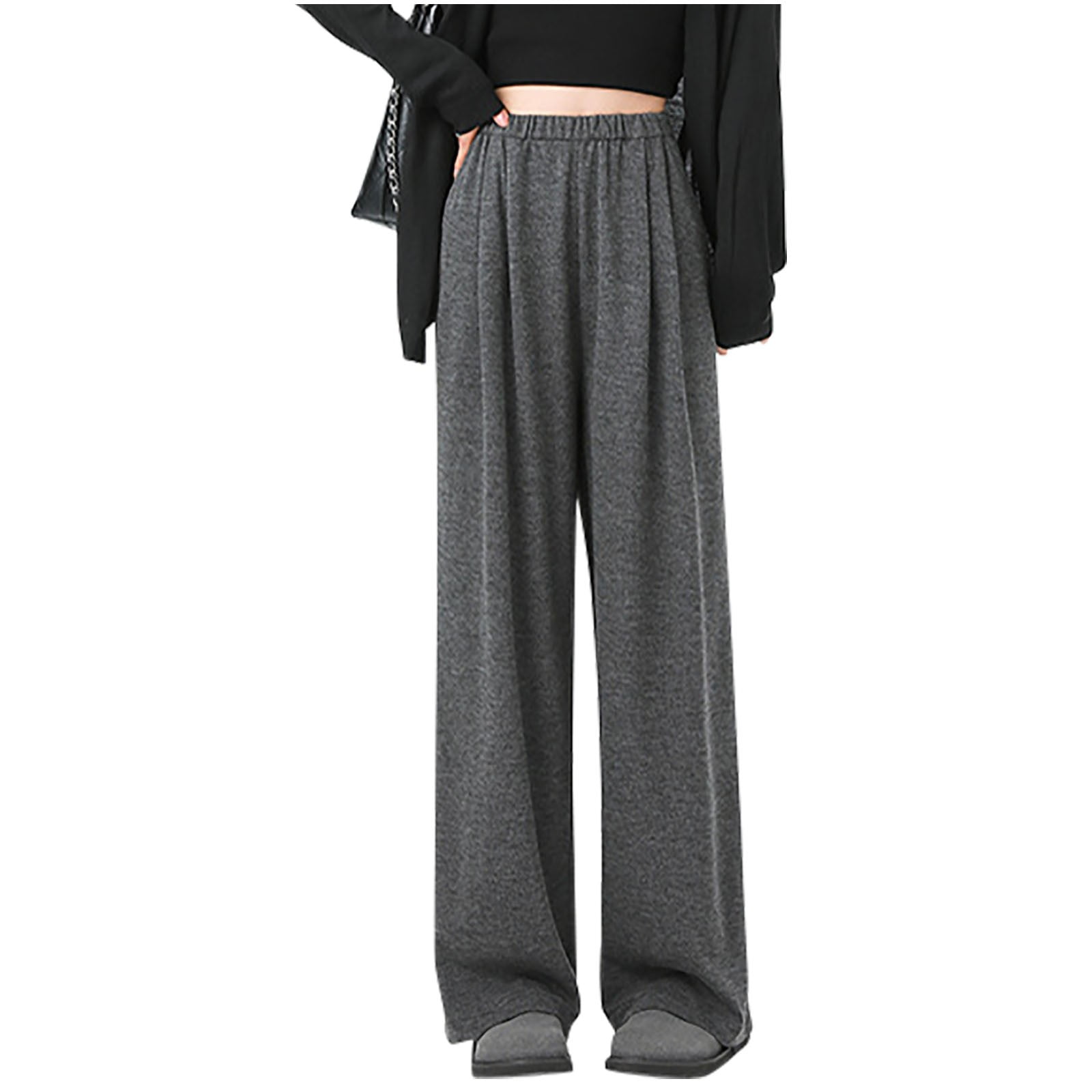 Click here for Yuyuzo Womens Wide Leg Pants High Waist Solid Colo... prices