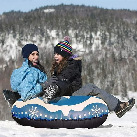 Snow Tube,48 Inch Heavy Duty Snow Tube for Kids and Adults with Safety ...
