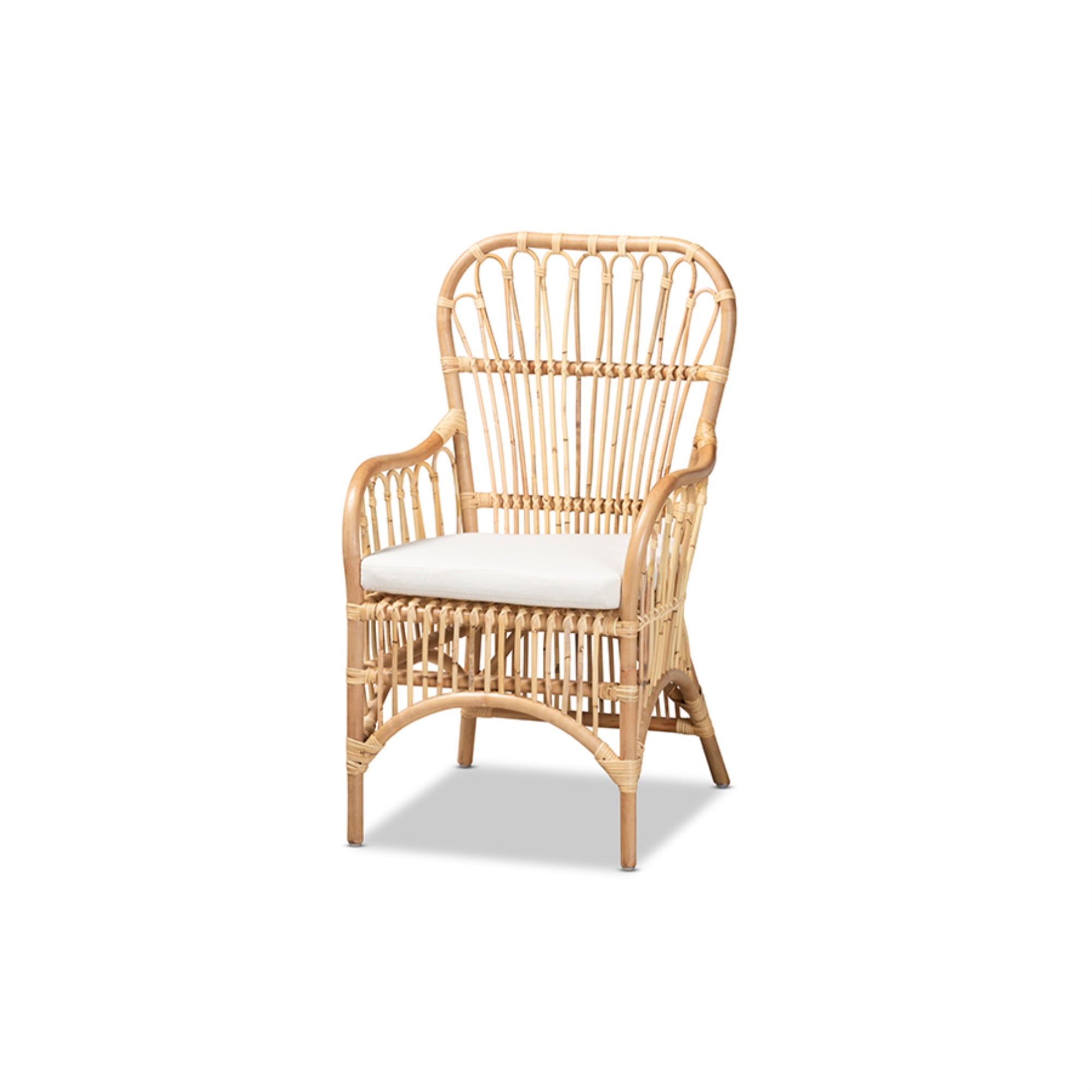 Baxton Studio Aya Modern and Contemporary Natural Finished Rattan ...