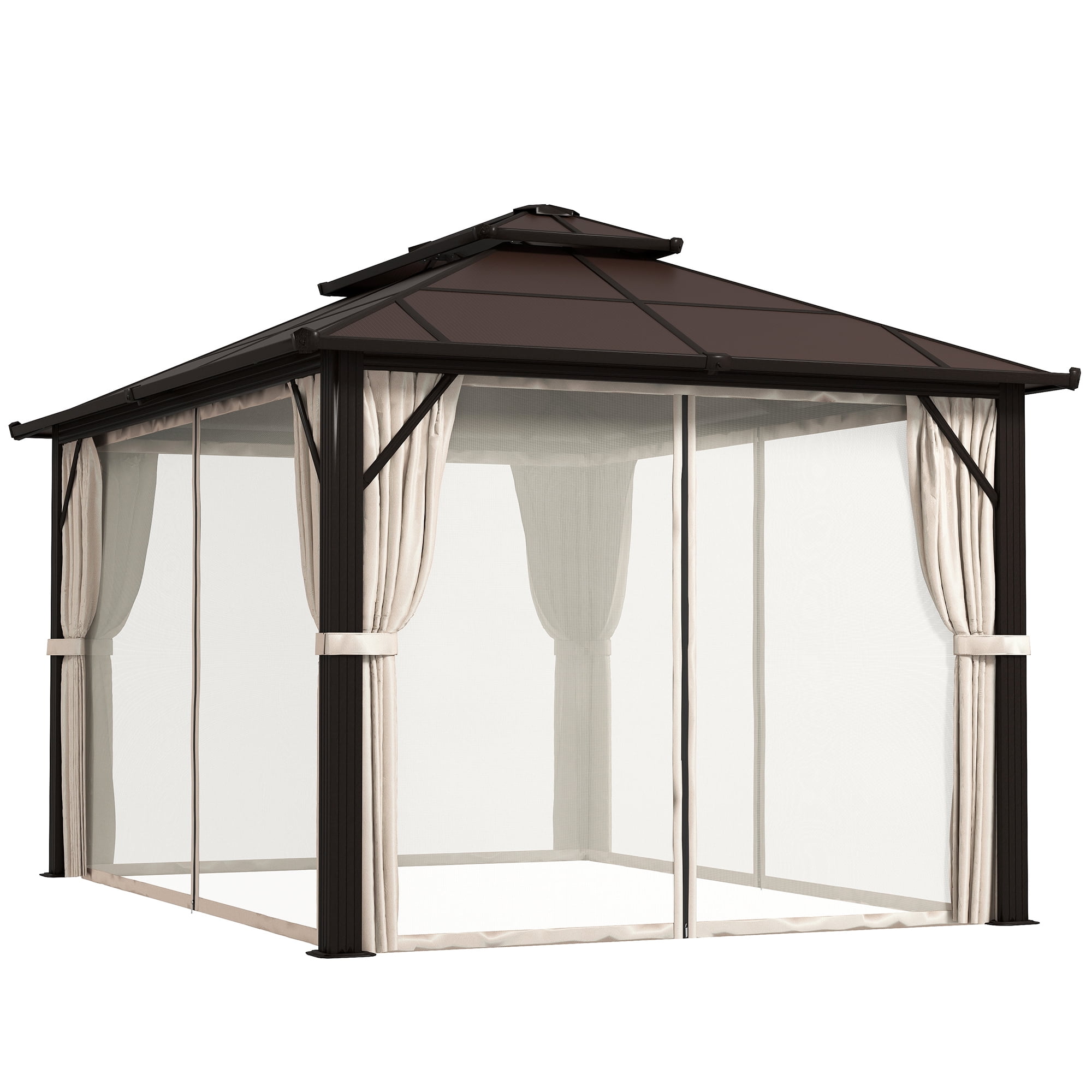 Click here for Outsunny 10 X 13 Hardtop Gazebo With Polycarbonate... prices