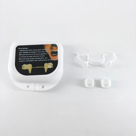licenbar Vampire Fangs,Halloween Retractable Plastic Silicone ...