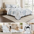 King Quilt Bedding Set Ocean Life Watercolor Coral Turtle Breathable ...
