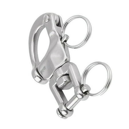 Wweixi 316 Stainless Steel Quick Release Snap Shackle with Round Ring ...