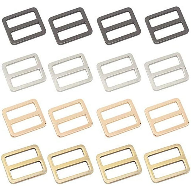 24 Pcs Tri-Glide Slides Buckles Buckle Fasteners Webbing Slider Slide ...