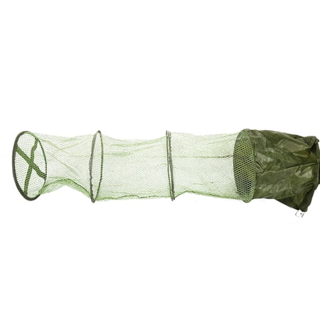 4 Layers Portable Folding Fishing Basket Net Tackle Shrimp Fish Cage ...