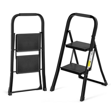 Magshion 2 Step Ladder Folding Portable Step Stool with Handgrip, Anti ...