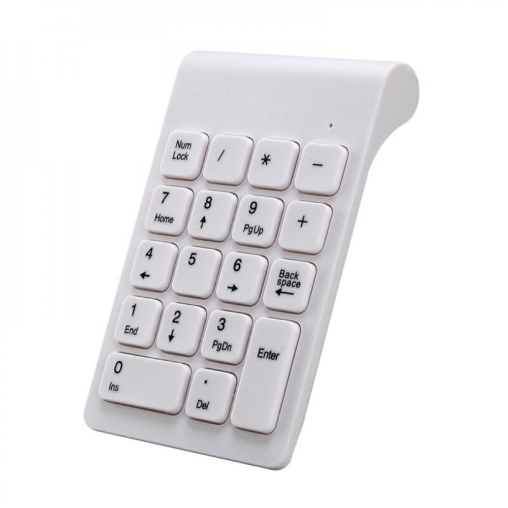 USB 2.0 Wireless Keyboard Mini Digital Number Numeric Keypad Financial ...