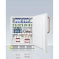 ADA compliant built-in undercounter all-refrigerator with copper handle ...