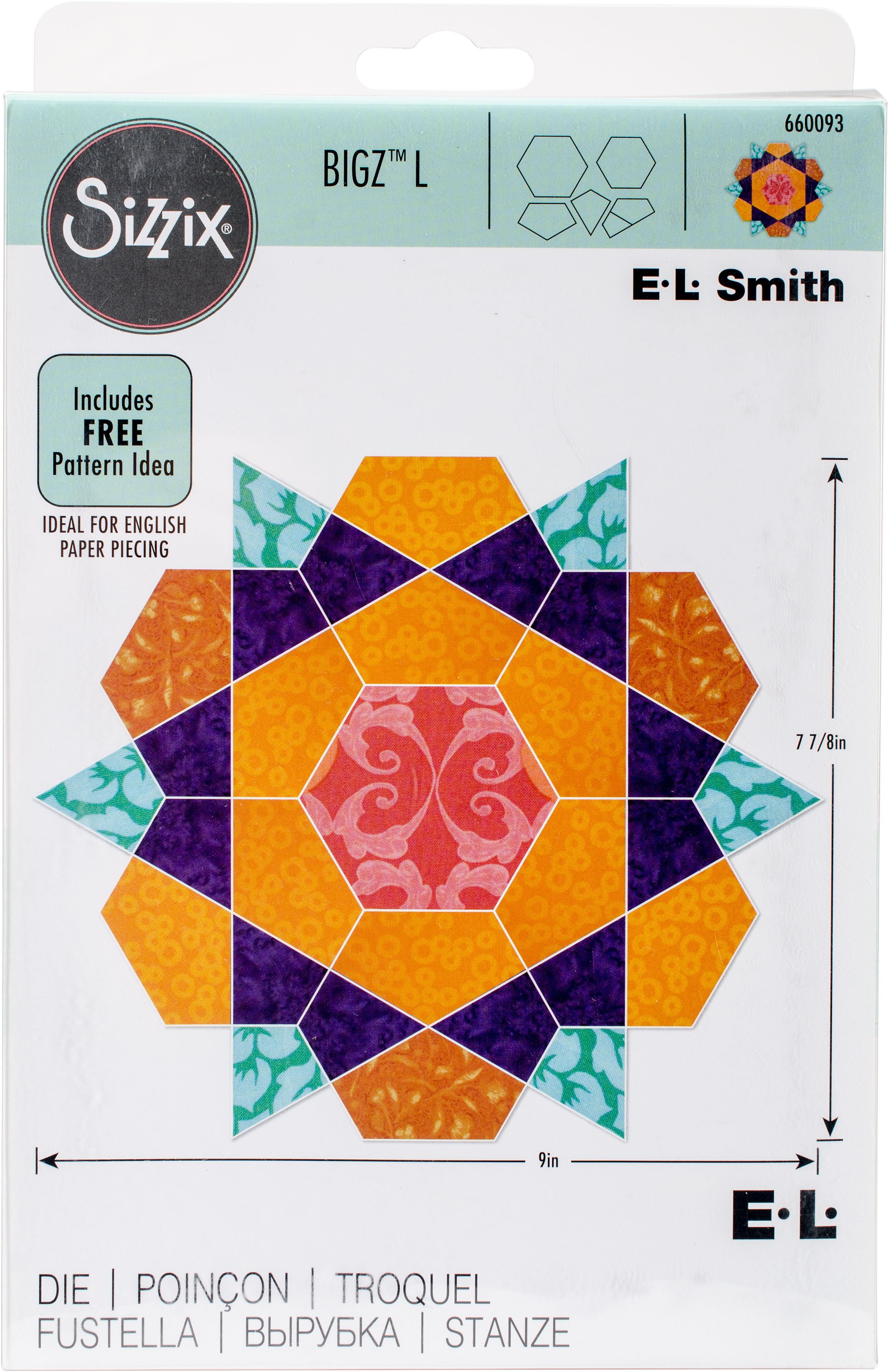 Sizzix Bigz Dies Fabi Edition-L Die - Rose Star 9" By E.L. Smith ...