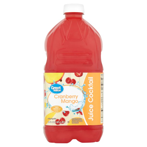 Great Value Cranberry Mango Juice Cocktail, 64 fl oz - Walmart.com