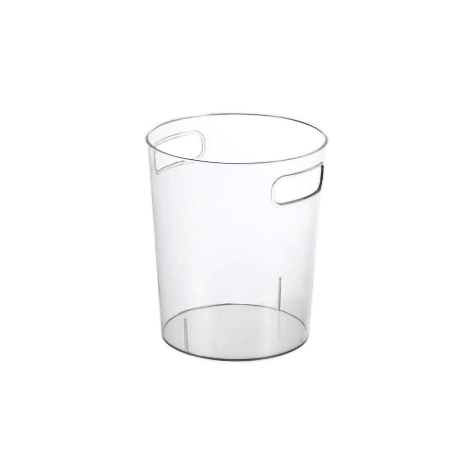 Transparent Garbage Can Clear Round Garbage Container Transparent Trash ...