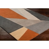 Mark&Day Wool Rugs, 2x8 Lollum Modern Burnt Orange Runner Area Rug ...