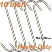 4pack 8inch Heavy Duty S-Hooks Stainless Steel Meat Processing Butcher ...