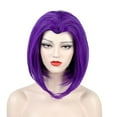 Wigs Human Hair Human Hair Wig Wigs Purple Wig Short Bob Wigs For Women 12inch Heat Middle Part