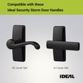 AHGLOP-Model GLK Deadbolt for Storm and Screen Doors, Key Lock, Black ...