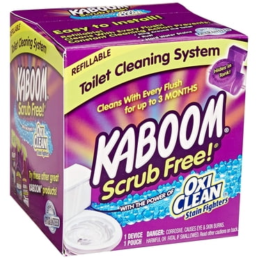 Kaboom 35113 Scrub Free! Toilet Cleaning System with Oxi Clean ...