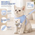 Cat Harness, Escape-Proof Cat Harness and Leash Set, Adjustable Pet ...