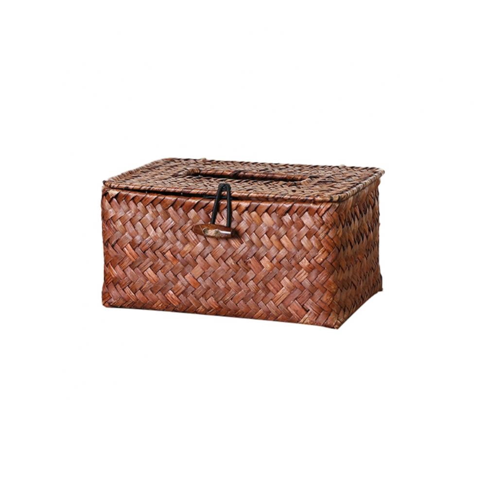Woven Tissue Box Cover Rectangular Made of Natural Seagrass for ...