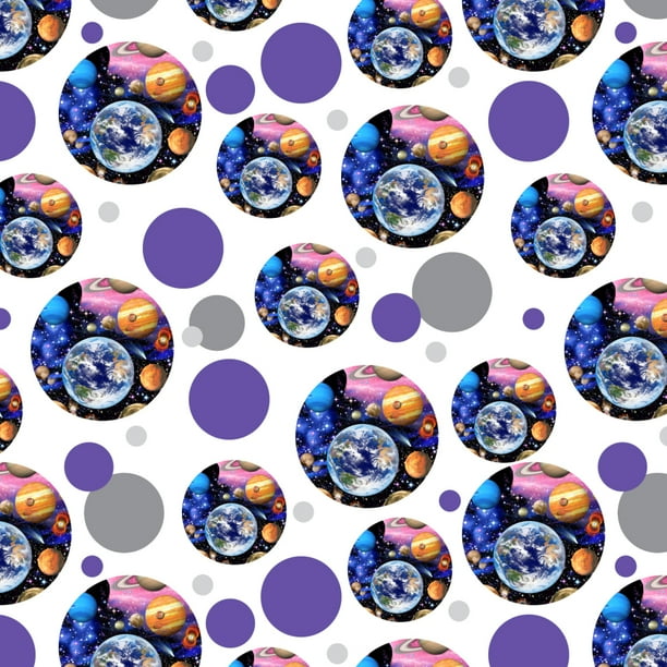 Planets Solar System Earth Nebula Premium Gift Wrap Wrapping Paper Roll ...