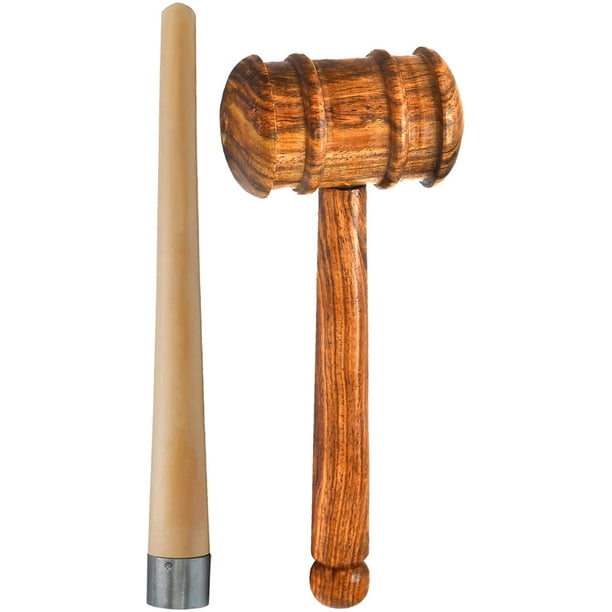 OdontoMed2011 Heavy Duty Cricket Bat Wooden Mallet/Hammer for Knocking ...