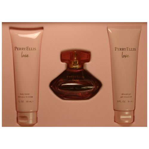 PERRY ELLIS LOVE WOMEN 3 PIECE GIFT SET - 3.4 OZ EAU DE PARFUM SPRAY by ...