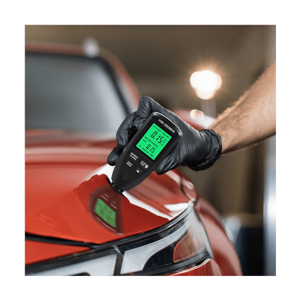 Qtmnekly HW300MINI Digital Thickness Gauge Tester Auto Car Paint ...
