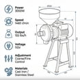 3000w Commercial Grain Grinder, 110v 155 lbs/h Wet Dry Spice Mill with ...