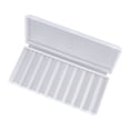 10-Slot Clear Plastic Battery Storage Box with Holder for AAA and AA ...