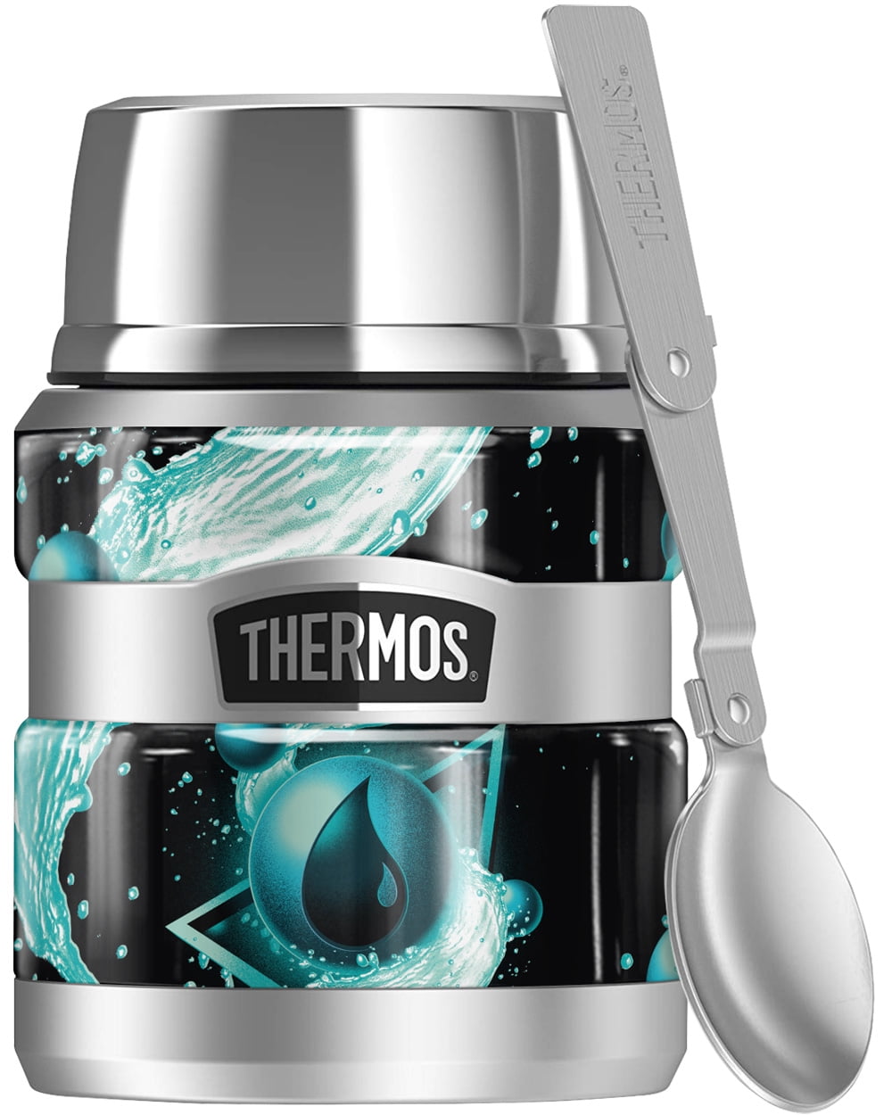 Magic The Gathering Blue Mana Stylized THERMOS STAINLESS KING Stainless ...