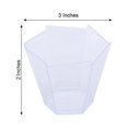 Efavormart 60 Pcs - Clear Waved Hexagon 3oz Disposable Plastic ...