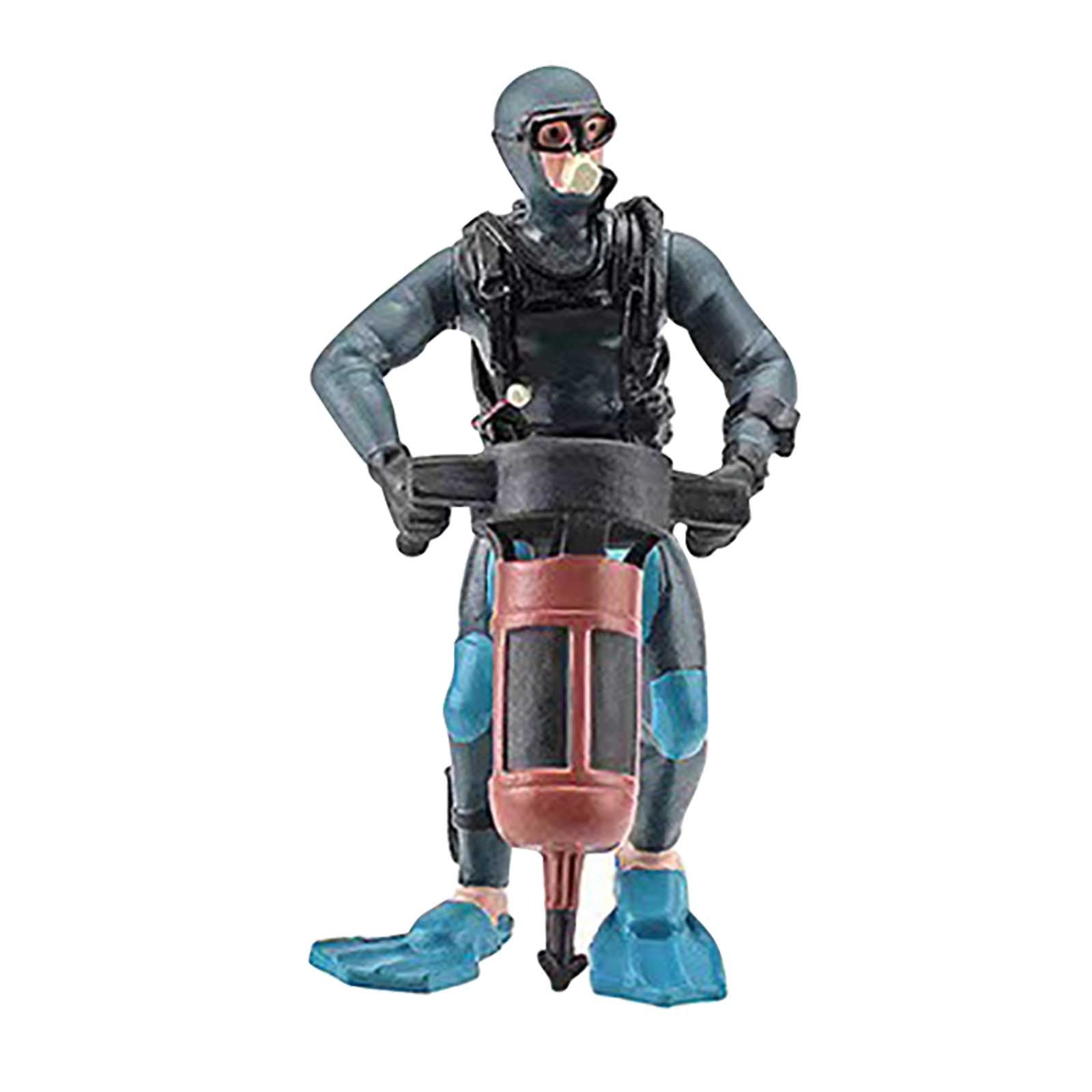 QISIWOLE Diver Fish Tank Decoration Aquarium Accessories Lovely Mini ...