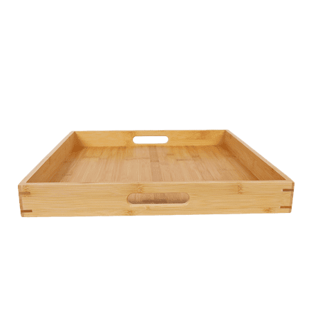 Mainstays Bamboo Square Tray - Walmart.com - Walmart.com