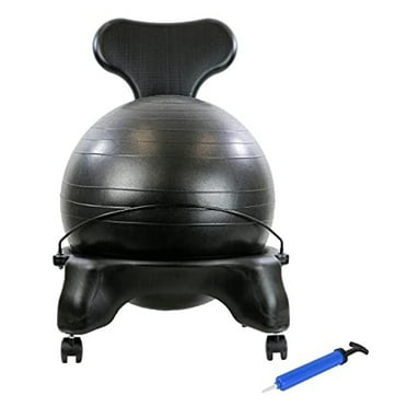 CanDo Metal Ball Chair Inflatable Ergonomic Active Seating Exercise ...