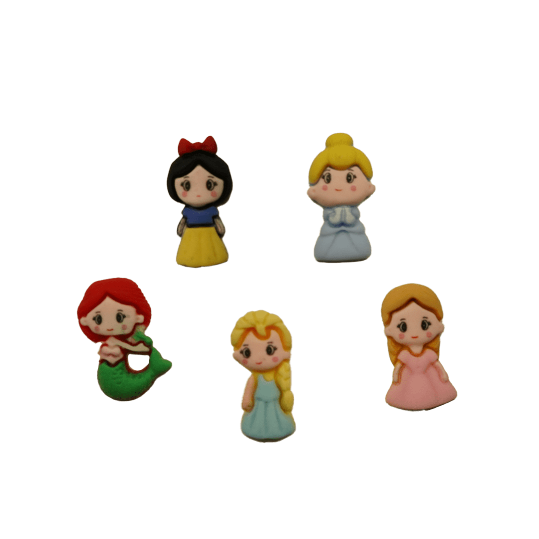 Princesses Flat Backz Buttons Galore Sewing & Craft Buttons - Set of 3 ...