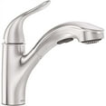 Moen Brecklyn Chrome Single-Handle Kitchen Faucet with Pull-Out Power ...