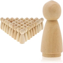 Tiny Peg Doll 1-3/8 inch Pack of 25 Peg People for Crafting and ...