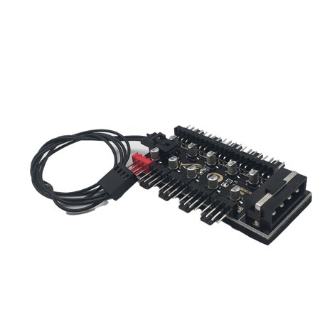 relayinert Desk Computer Cooling Fans Hub CPU Adapter Multi-ports PC ...