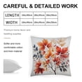 18"x18" Pillow Case Fall Leaf Red Golden Brown Bright Color Seasonal ...