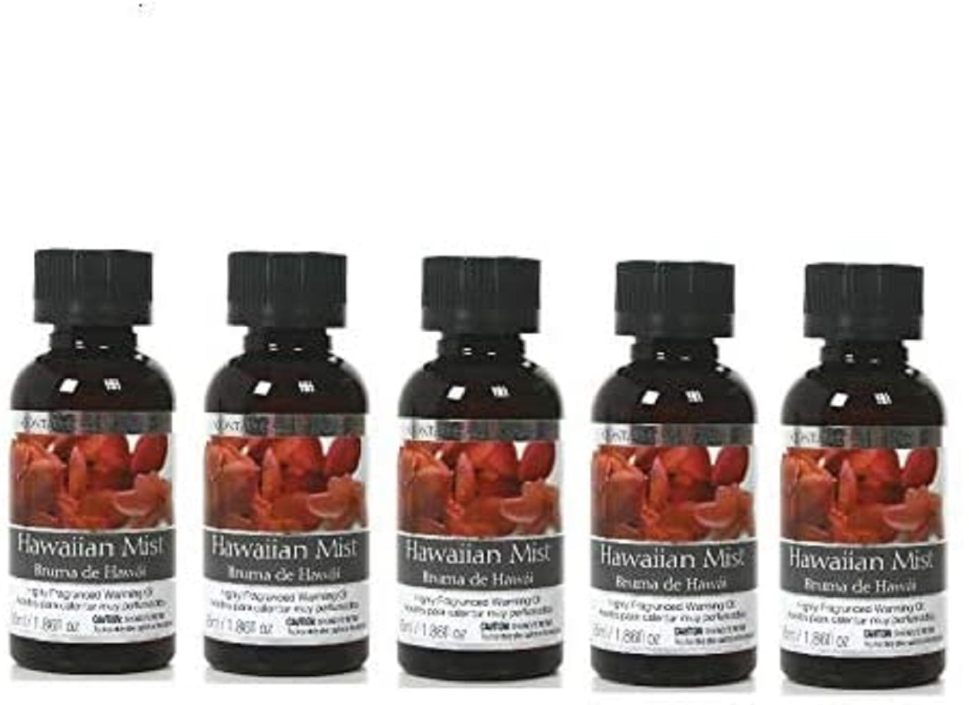 Hosley Set of 5, 55 ml Premium Hawaiian Mist Highly Scented Warming ...