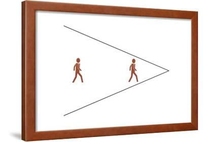 Ponzo's Illusion, Figurative Framed Art Print Wall Art by Science Photo ...
