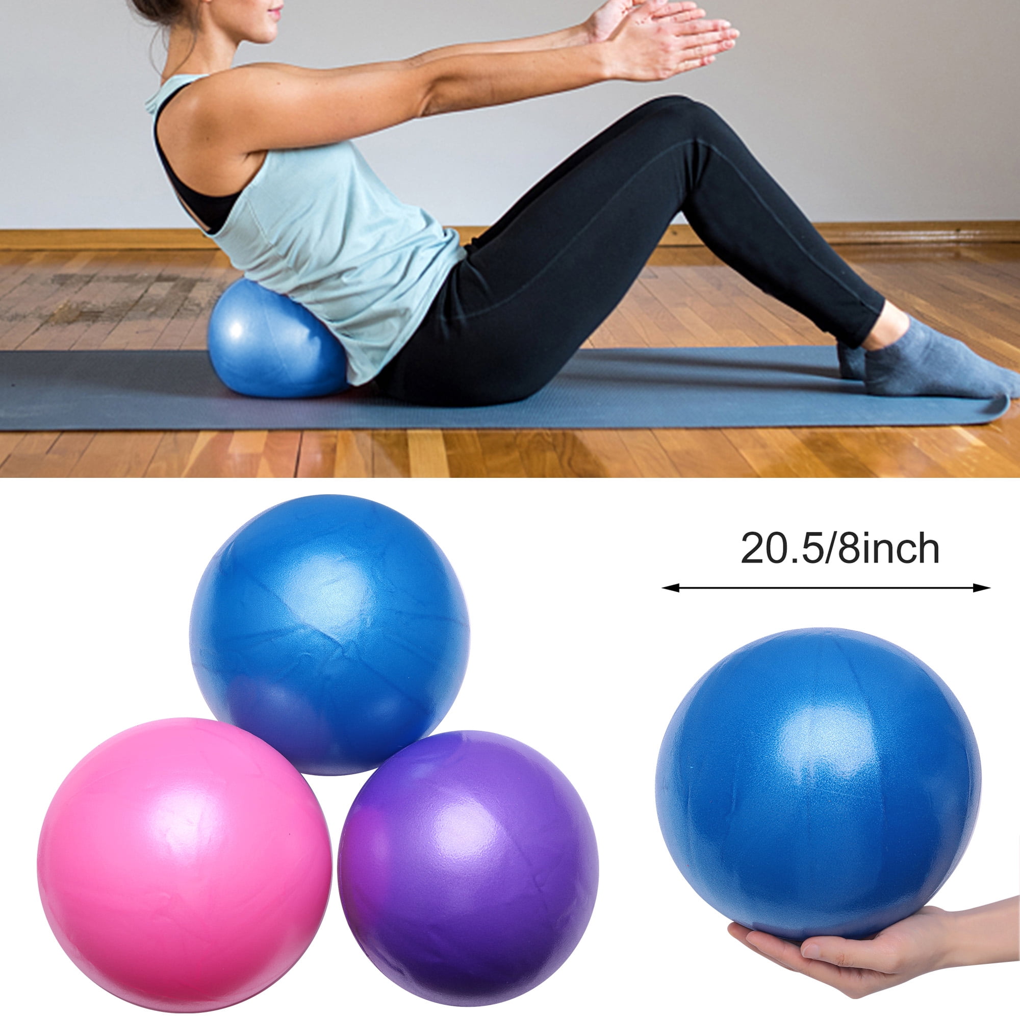 SAYFUT Pilates Yoga Exercise Ball Stability Ball Fitness Ball Balance ...