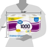 Great Value Toilet Paper Roll 1000 Sheets, 12-Pack, Bath Tissue for ...