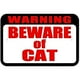Warning Beware of Cat Sign - Walmart.com