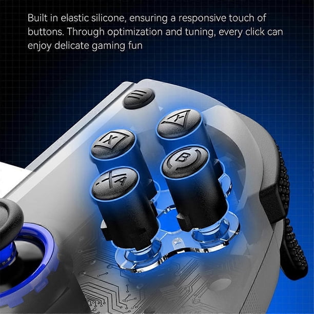 D11 Telescopic Game Controller RGB Phone Gamepad with Turbo/6-Axis Gyro ...