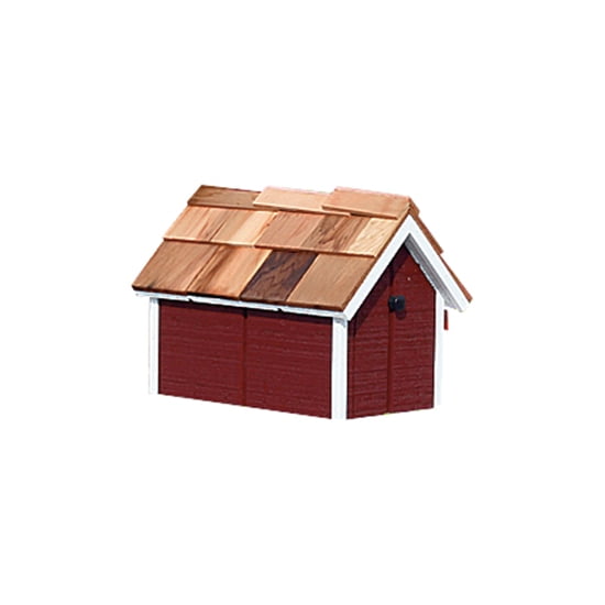 Furniture Barn USA™ Pressure Treated Pine Burgundy with White Trim ...