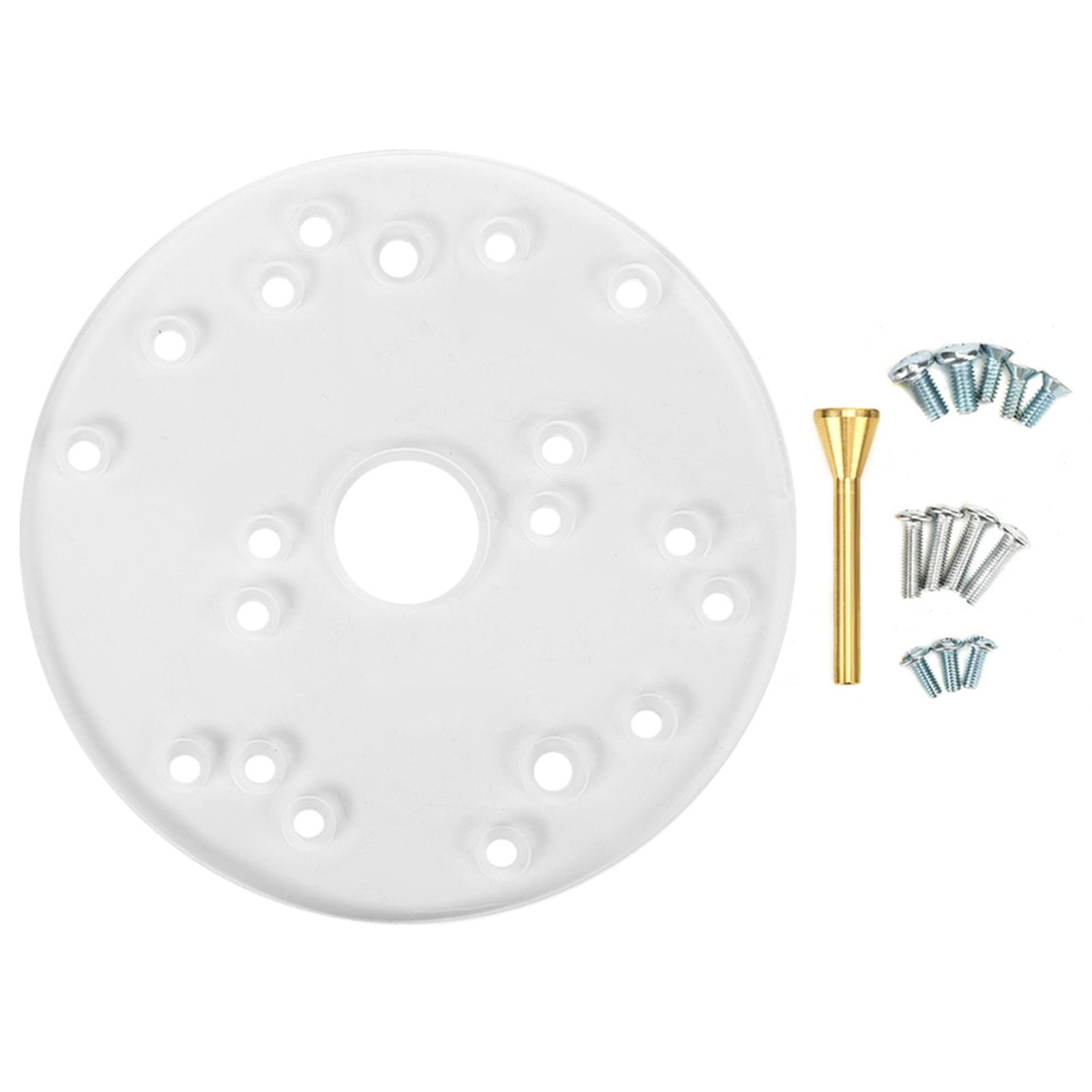Router Universal Base Plate Acrylic with Centering Pin Screws for Trim ...