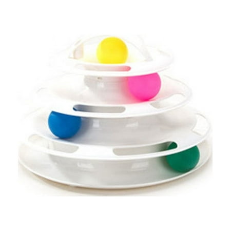 Cat Roller Toy Towers Tracks Roller for Indoor Cats with 4 Colorful ...