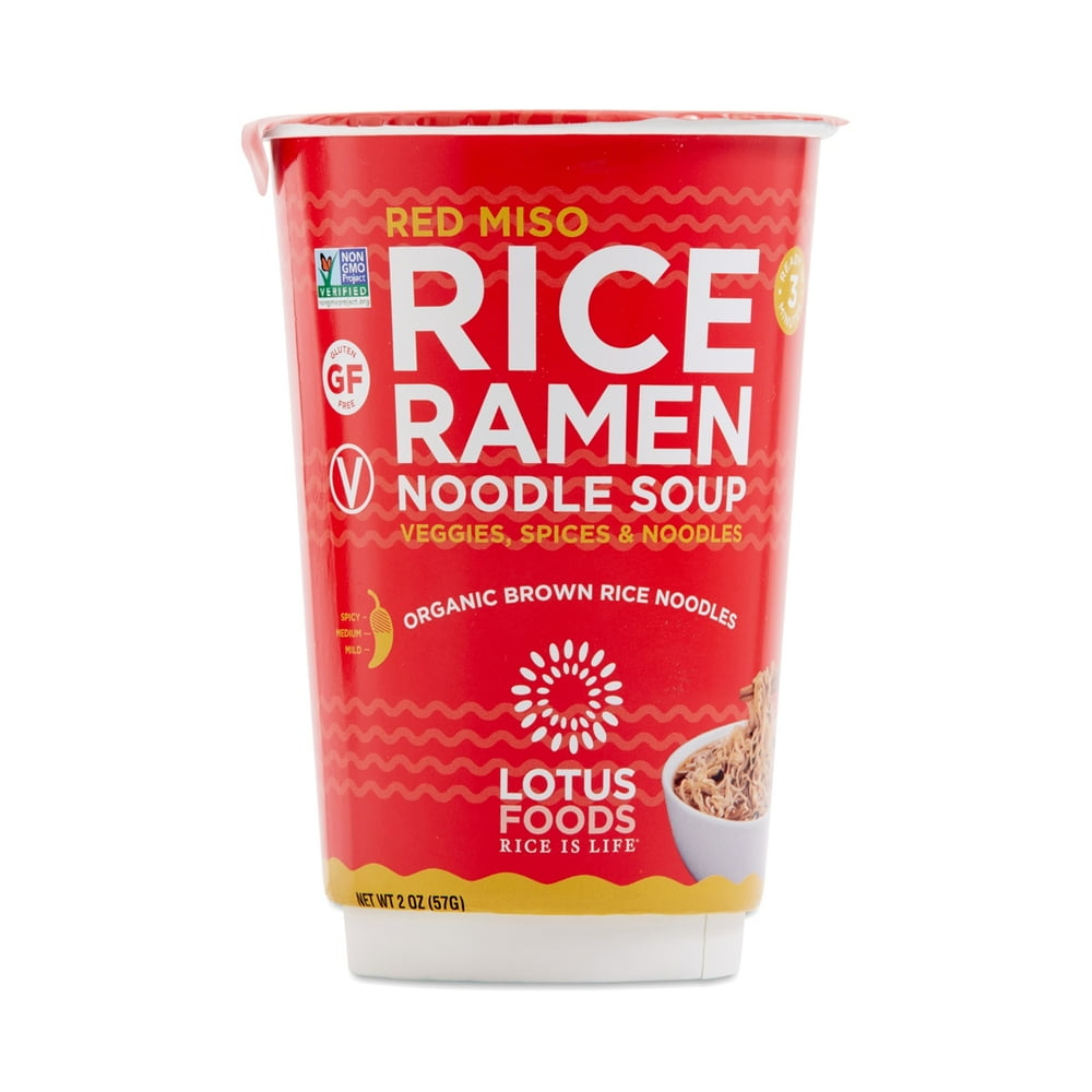 Lotus Foods Red Miso Rice Ramen Noodle Soup, 2 Oz, Pack Of 6 - Walmart ...